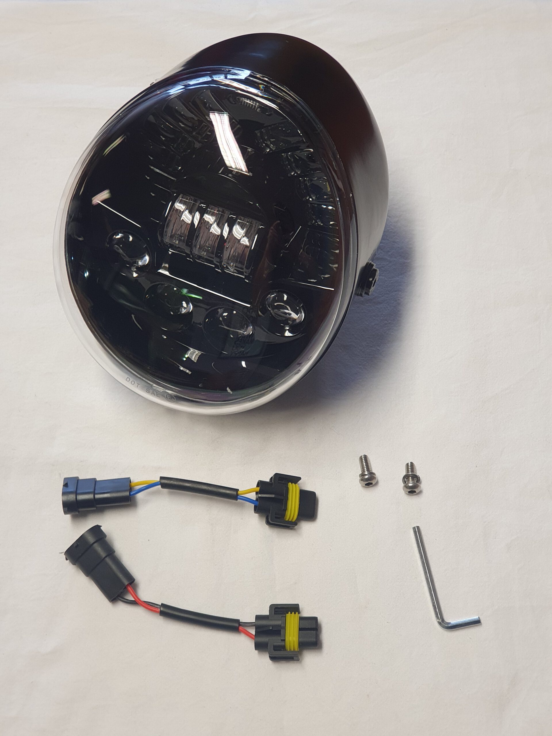 LED-lykt til V-ROD Sort - Høggern